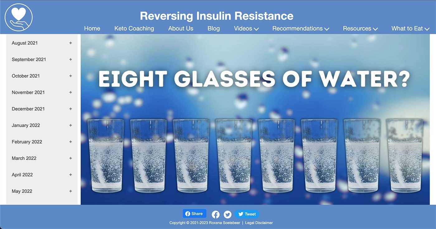 Eight glasses of water? - by Roxana Soetebeer