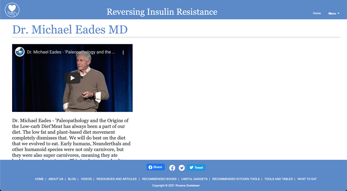 Reversing Insulin Restistance: Dr. Michael Eades
