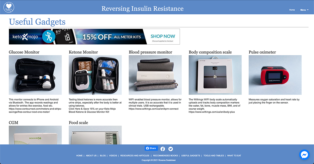 Reversing Insulin Restistance: Useful Gadgets