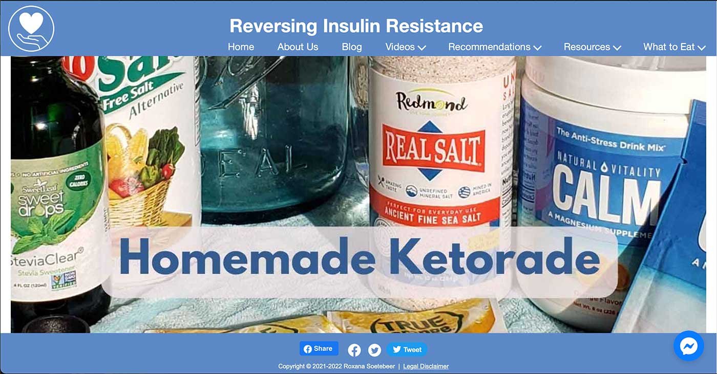 Reversing Insulin Resistance: Homemade Ketorade